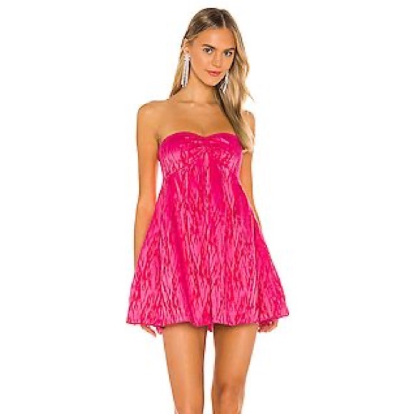 REVOLVE | Dresses | Revolve Nbd Pink Strapless Mini Dress Xs With ...